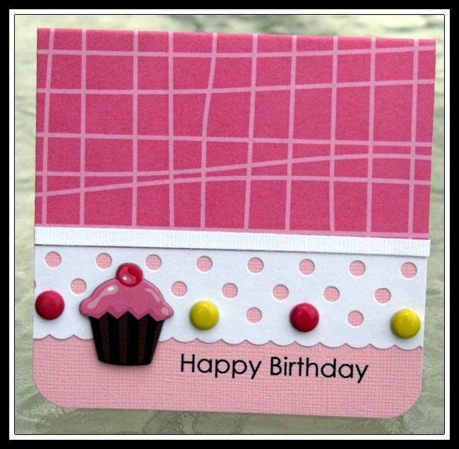 Happy Birthday Holey Cardstock Card – JustScrapping